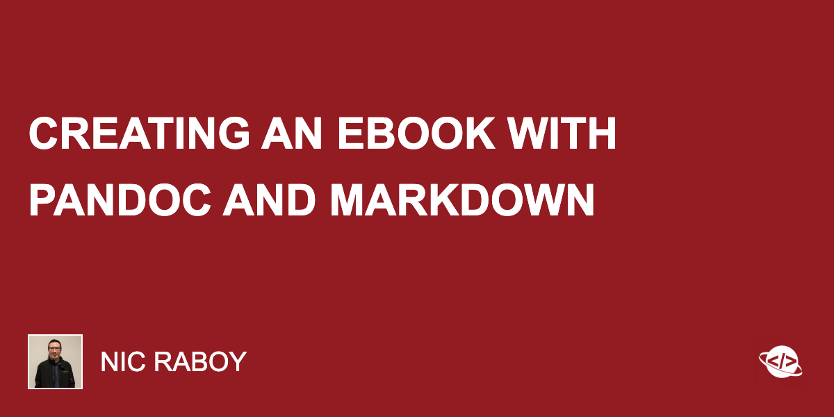 Creating an eBook with Pandoc and Markdown